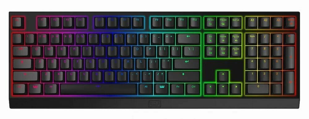 Wooting Игровая клавиатура проводная Two HE, магнитно-механическая игровая клавиатура, (Gateron x Lekker Magnetic L60 Linear), Английская раскладка, черный матовый