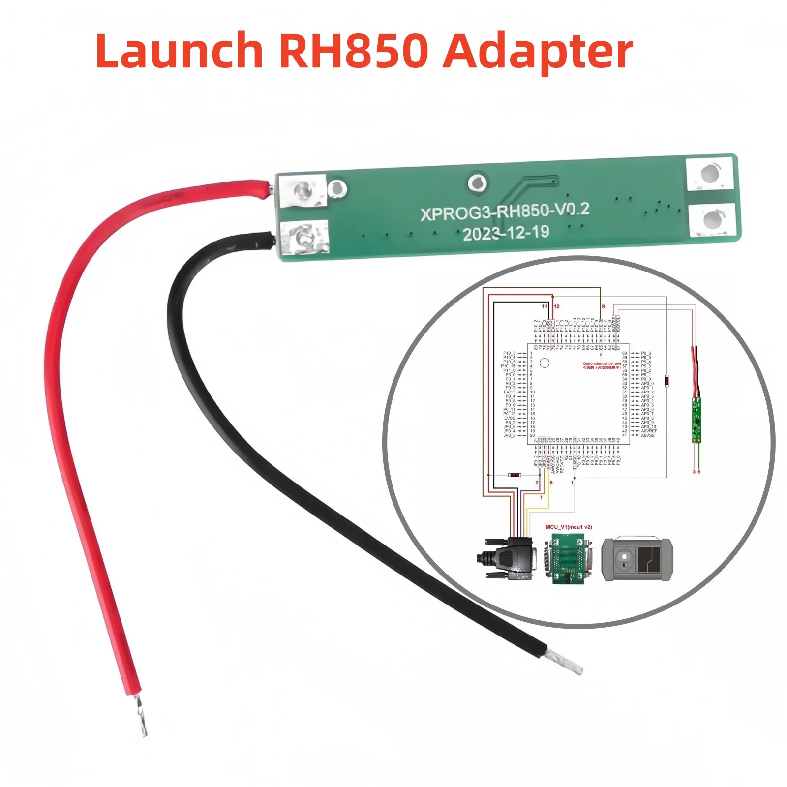 Адаптер Launch RH850 для программатора X-prog3 для Renesas с шифрованием MCU RH850 для чтения и записи