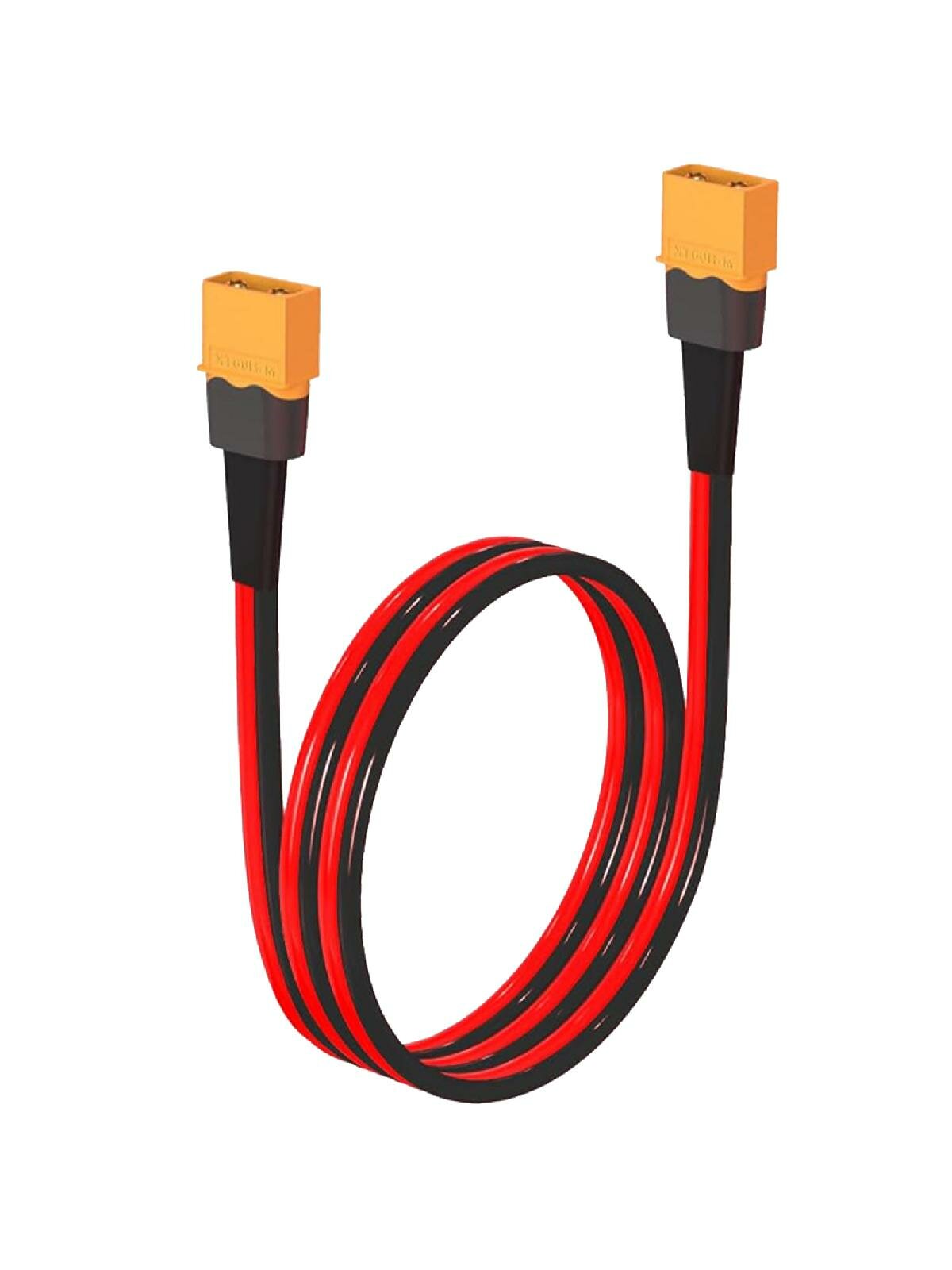Высокоточный удлинительный кабель XT60 Медный провод 12AWG для солнечных генераторов черный