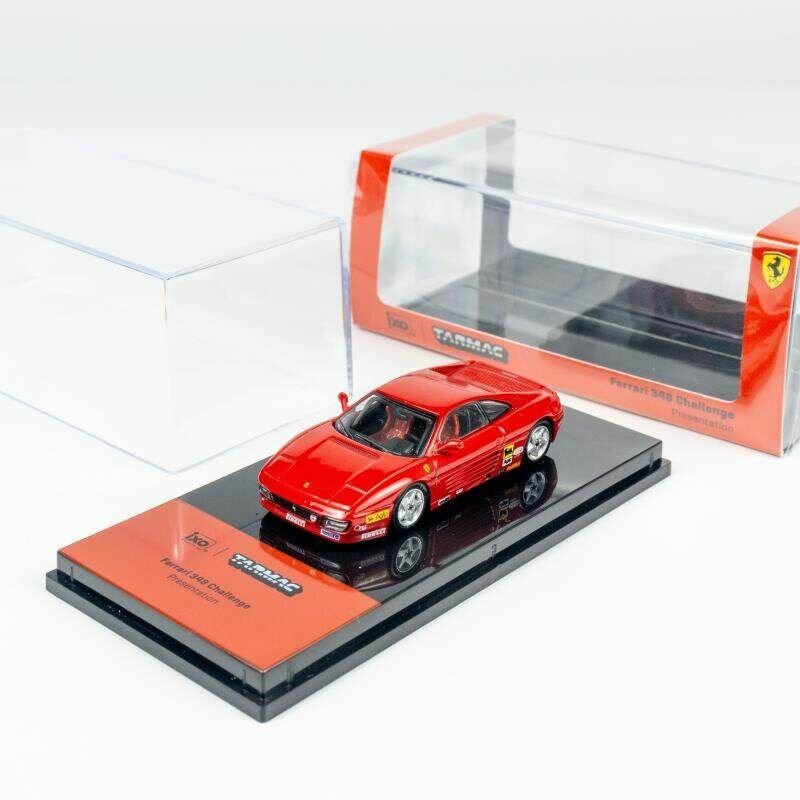 Машинка Tarmac Works 1:64 Ferrari 348 Challenge Prancing Horse T64-082-PRE Die-cast Alloy Car Model Collection Toy Gift