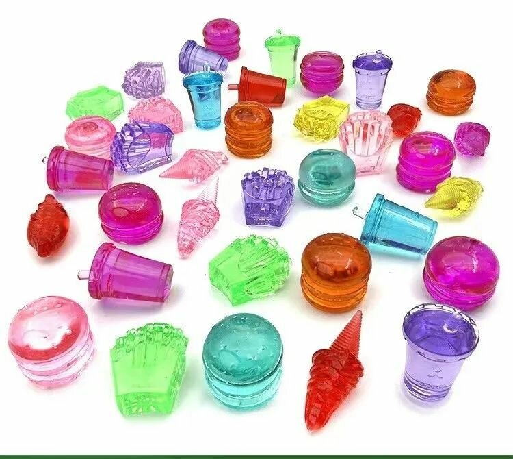 Акриловые фигурки в форме гамбургера и картошки фри