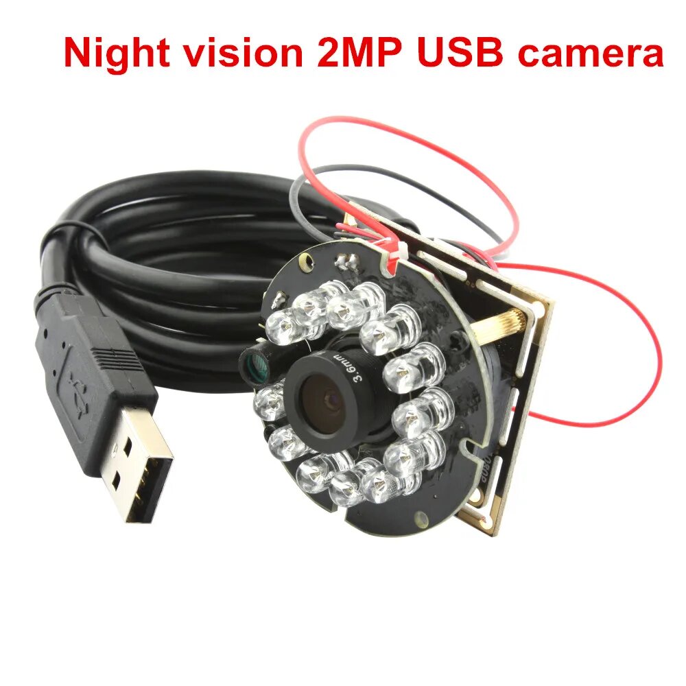 ИК-камера ELP 1080P, фокус 2.8 мм, USB