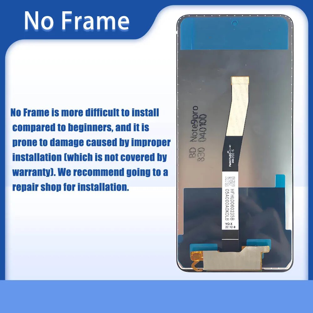 Оригинальный ЖК-дисплей 6,67 дюйма для Xiaomi Redmi Note 9s/Note 9 PRO 4G, Note 9s No Frame