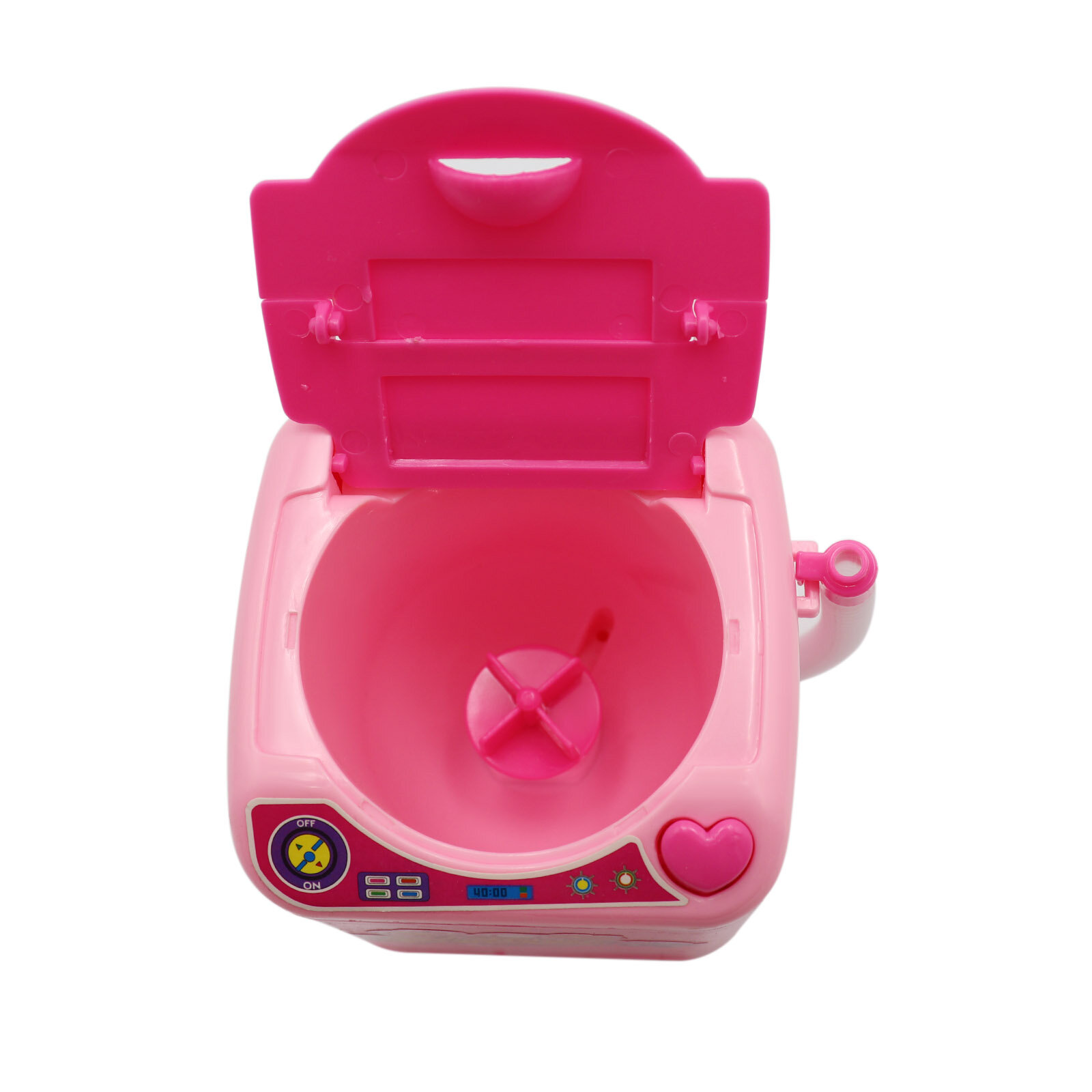 Миниатюрная электромашина для стирки косметических кистей, пудровых пудр и губок, симуляционная игрушка для детей, материал ABS, размер 10.5*8.5*8 см, вес 107 г, цвет розовый или красный (отправляется случайным образом), для детей от 3 лет, требует 2