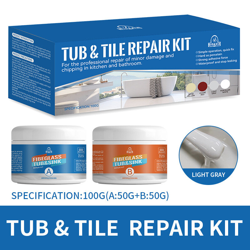 [2025]QIDAXIA Керамическая ремонтная паста для домашнего использования, клей для мраморных ванн и умывальников, клей для ремонта плитки