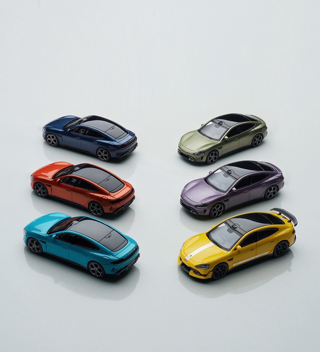 Оригинальная модель автомобиля Xiaomi 1/64 Xiaomi SU7 Ultra Max, модель автомобиля из сплава, симуляция модели автомобиля, украшение