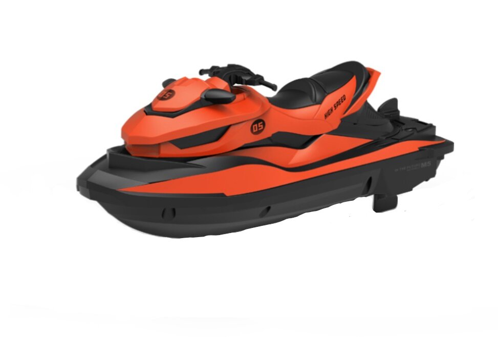 Дистанционное управление RC лодка моторная лодка игрушки лыжные игрушки дети летняя модель rc лодка Скотт моторная лодка лодка детские игрушки мини дистанционное управление лодка RC расстояние 50 метров водонепроницаемая электрическая лодка RC (оранжевая)