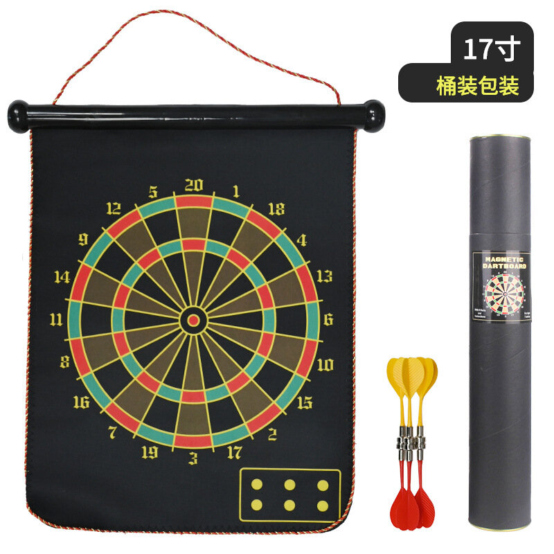 Двусторонняя магнитная доска для дартса для трансграничной торговли, детская игрушка для совместных игр с родителями, мультяшная, для досуга и соревнований, двойного назначения.