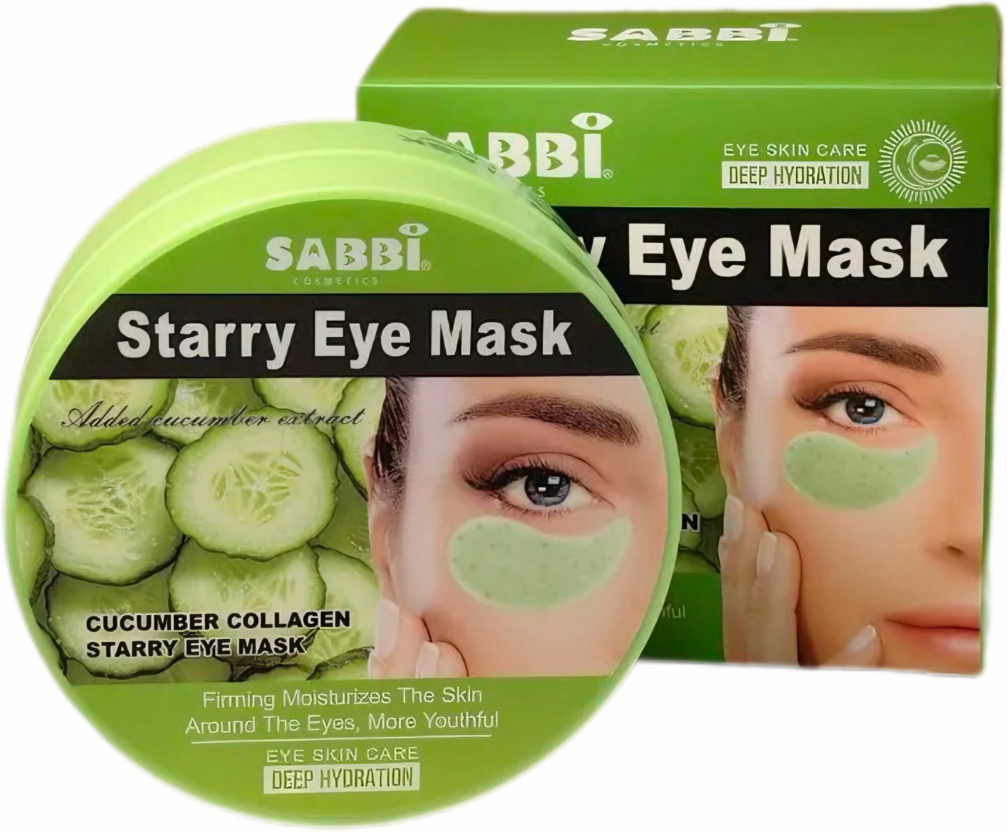 Sabbi Патчи для глаз гидрогелевые, огуречный экстракт, EYE MASK 60 шт.