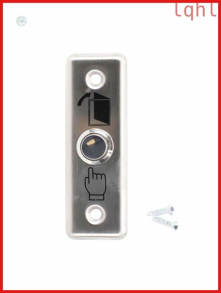 2025 новый стиль на новомКнопка выхода дверная металлическая, контакт NO/NC для домофона и контроля доступа, нержавеющая сталь, компактная 91 28 мм, серебристая