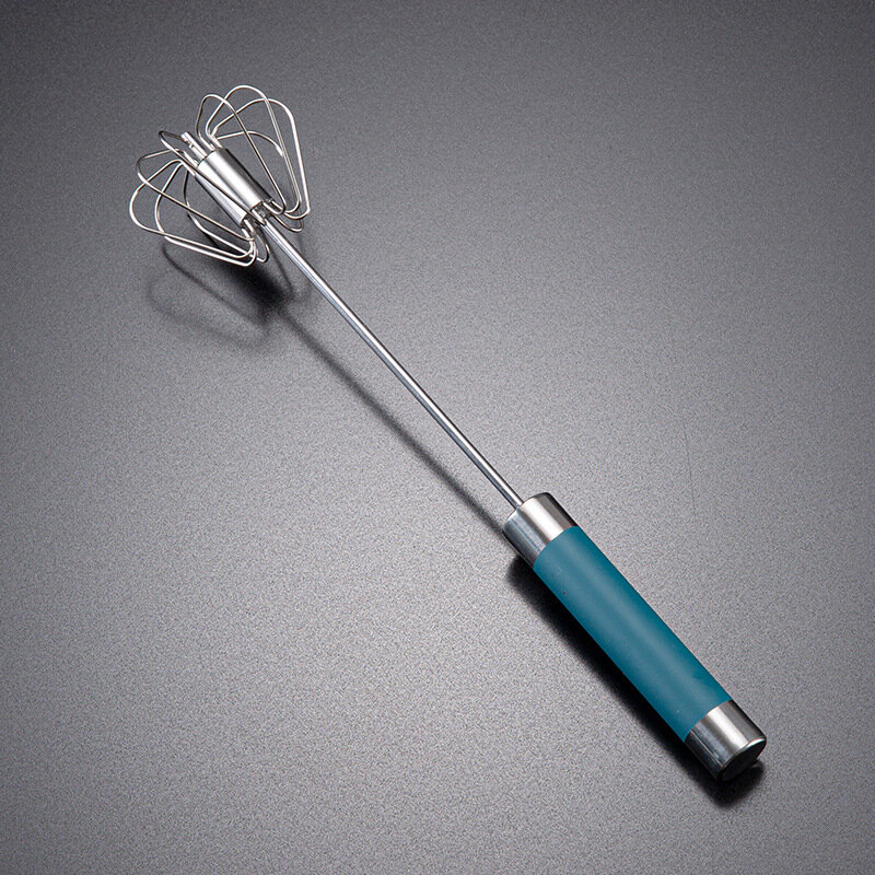 Нержавеющая сталь прижимной роторный венчик полуавтоматический взбивание яйца перемешивание инструмент толстый