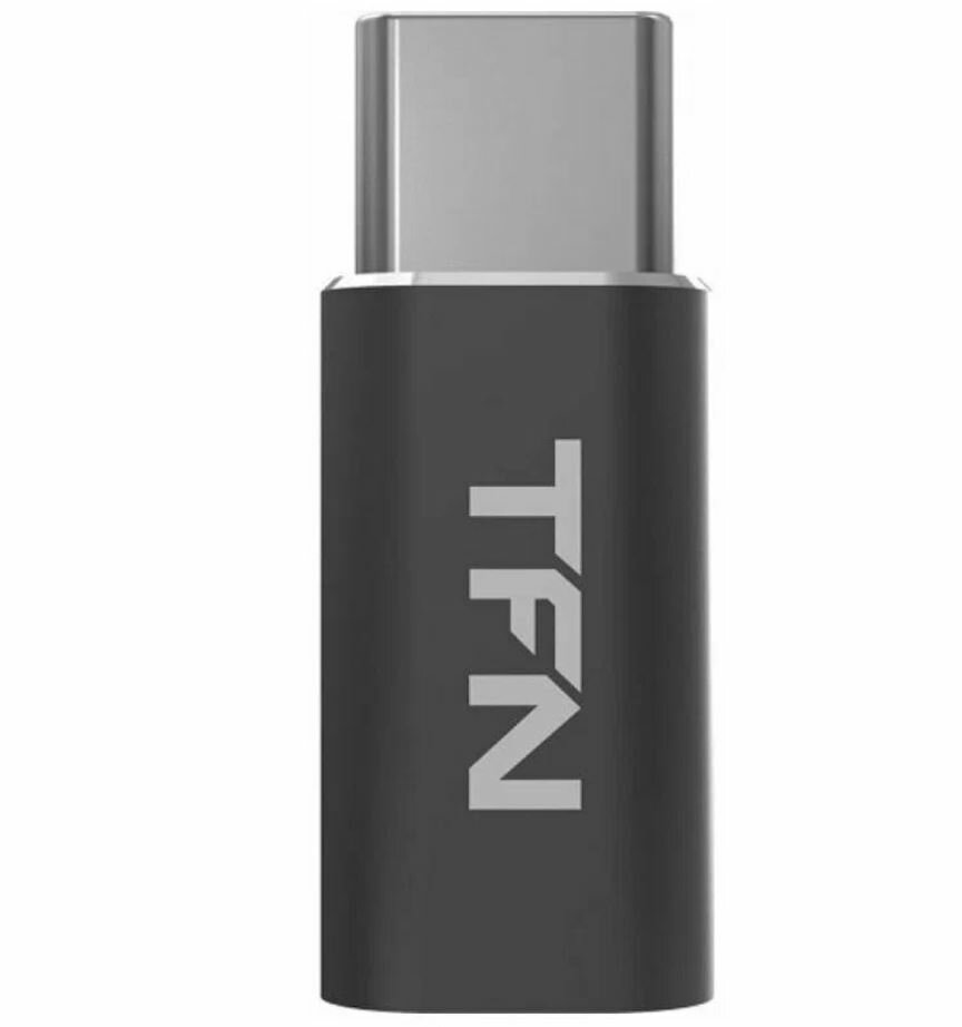Переходник TFN TFN-AD-MICUSBC, microUSB-TypeC, серый, компактный