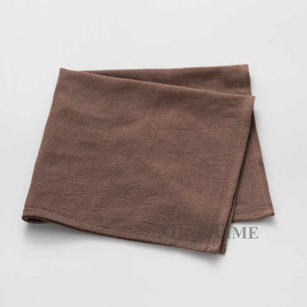 Столовые салфетки MINGTIME хлопок 40x40 см Коричневый, Brown