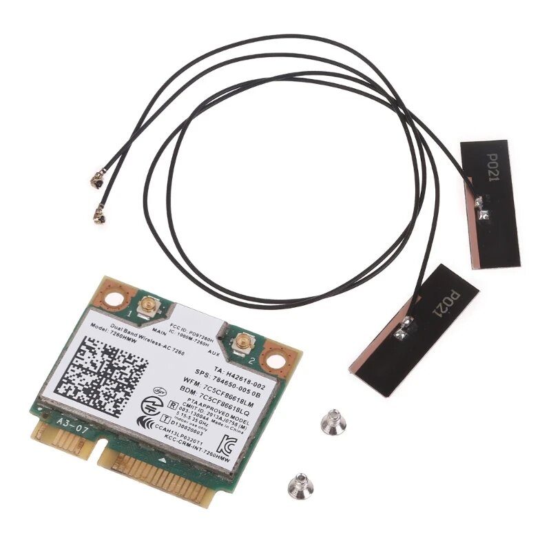 Двухдиапазонная беспроводная карта Wireless-N 7260 7260HMW AN Half Mini Pci-e, беспроводная Wi-Fi, Bluetooth-совместимая карта WLAN для Intel