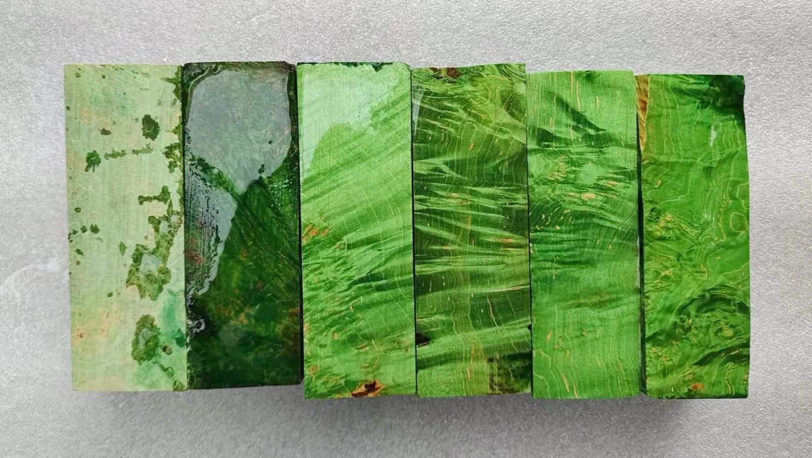 Ручка-заготовка SAIYITE из стабилизированного кленового дерева 119 мм Изумрудный, MB Green