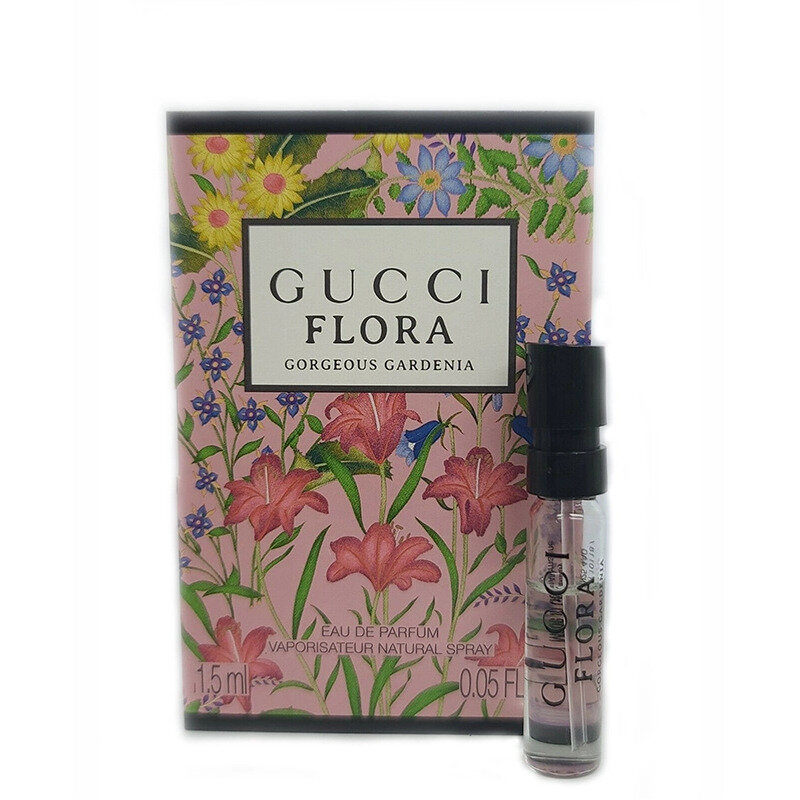 Парфюмерная вода Gucci Flora Gorgeous Gardenia Eau De Parfum миниатюра 1.5 мл / Пробник духов Гуччи Флора Гордес Гардения О Де Парфюм