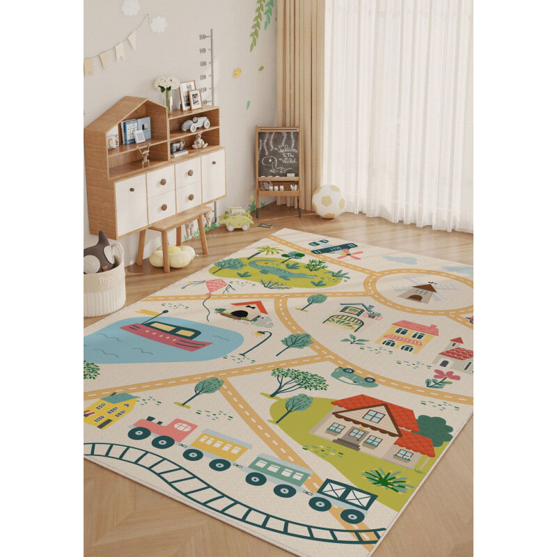 Ковер для гостиной, парковки, детской зоны для чтения, декора комнаты, центра раннего развития, ползунков, спальни, коврика для кабинета