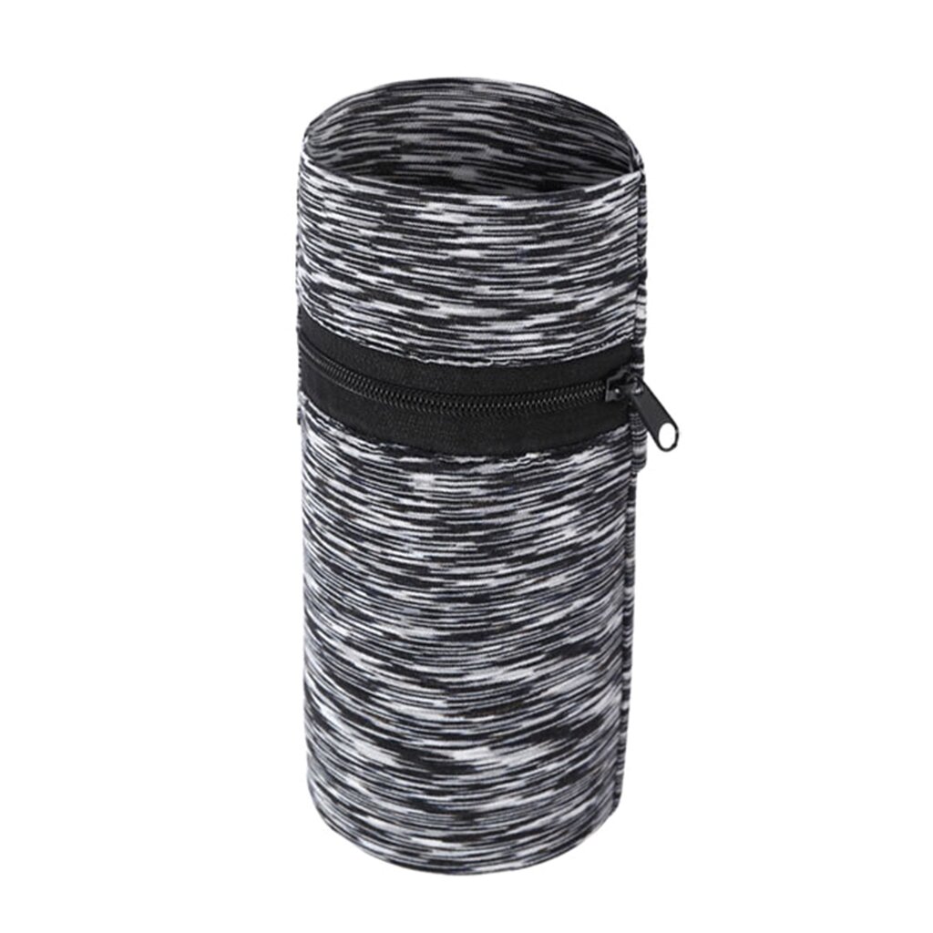 Сумка для фитнеса на открытом воздухе для бега, спортивная сумка для ночного бега, высокоэластичная защита запястья, сумка для рук-черные и серые полосы