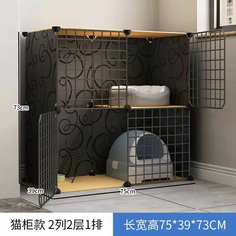 Клетка для кошек с туалетом, вилла, очень большая, свободное пространство, внутренняя пустая клетка, домик для кошек, трехъярусное маленькое кошачье гнездо
