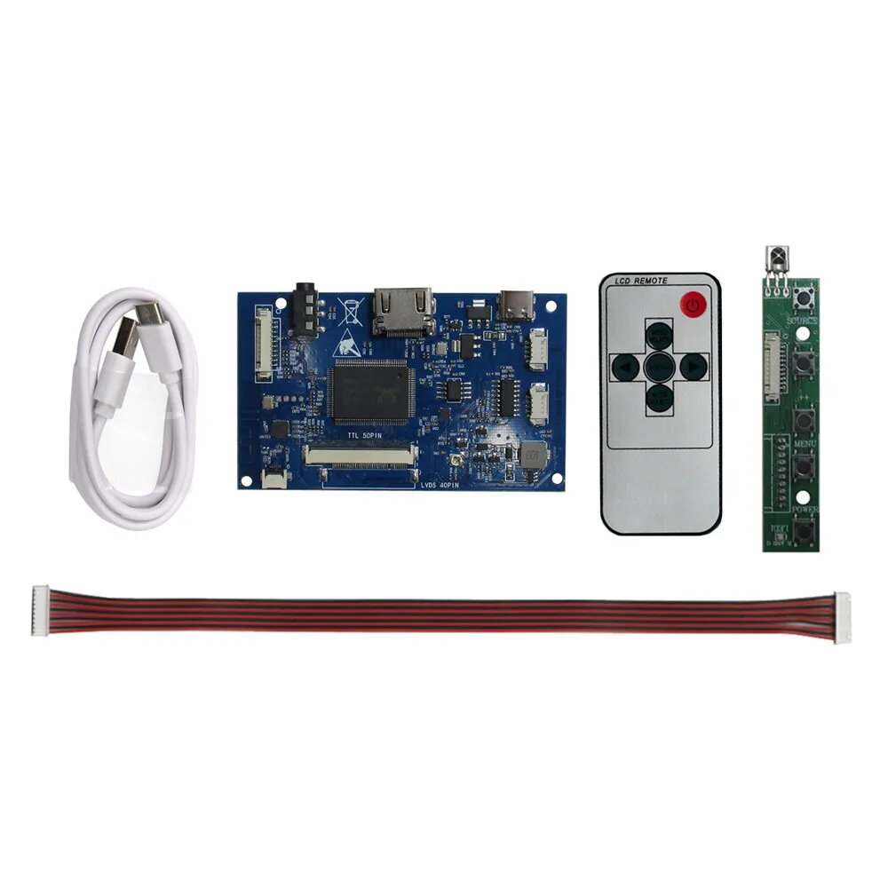 Контроллер LCD Heyman HDMI VGA 2AV для AT070TN90 92 94 PCB800815