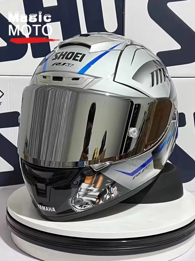 Shoei Мотошлем, цвет: серебристый, размер: L