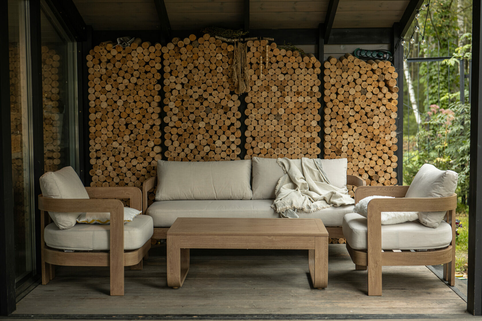 Набор садовой мебели "Премиум", 4 предмета, устойчивый к ультрафиолету и влаге, комплект мягкой мебели