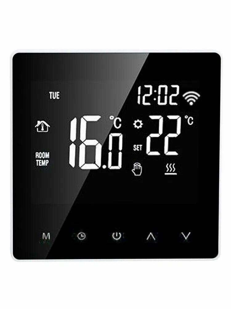 Термостат ME81H умный Wi-Fi для теплого пола, с LCD сенсорным экраном, управление через Tuya, Alexa и Google Home, 230 В, белый, 3 А, для электрического и газового котла