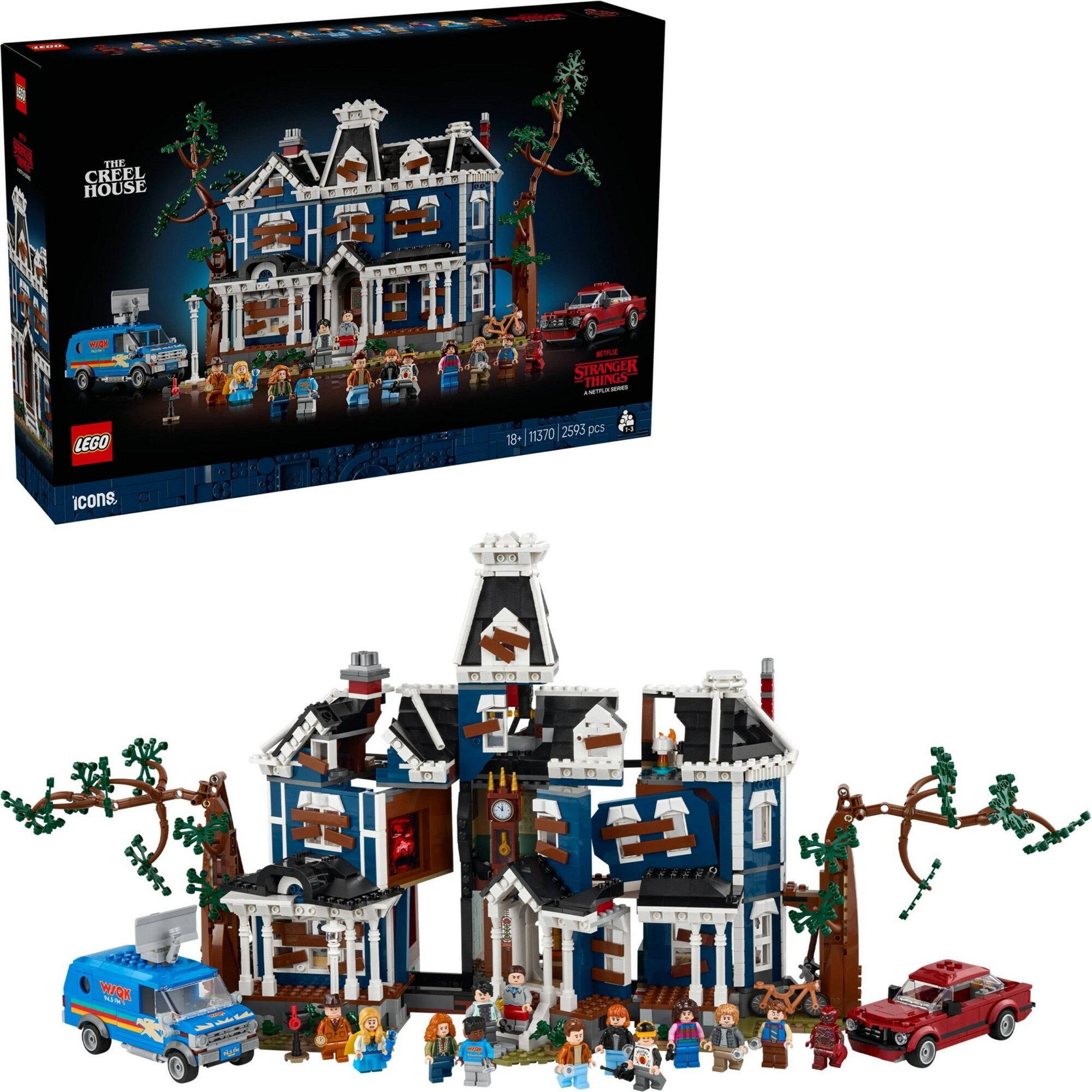 Конструктор LEGO Icons 11370 Очень странные дела: Дом Крилов, 18+
