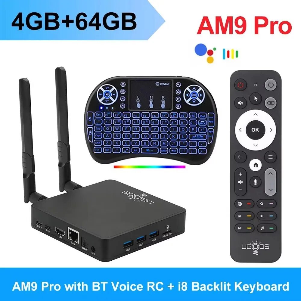 UGOOS AM9 PRO ТВ-приставка Android 14 AM9 PRO I8