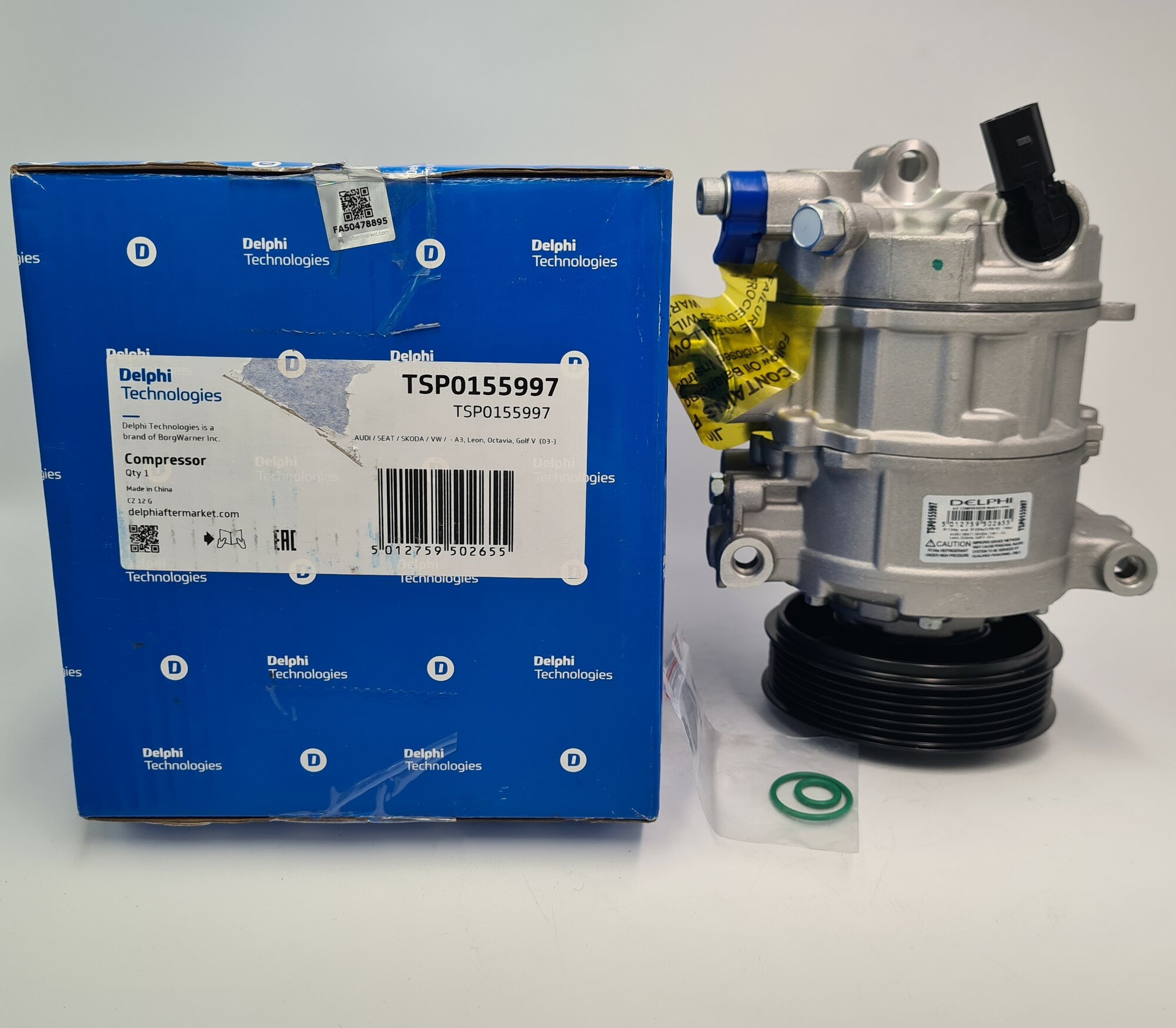 Компрессор кондиционера Delphi TSP0155997 для BMW, FIAT, FORD, HONDA, MAZDA, MERCEDES, NISSAN, OPEL, TOYOTA, VAG, VOLVO