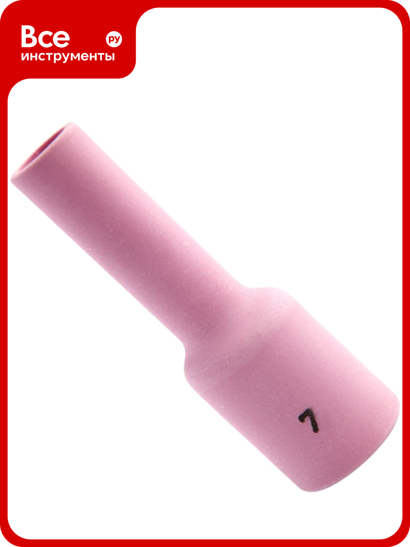 Сопло керамическое удлиненное TW 17-18-26 GL №7, L76 мм, d11 мм Оберон XL54N15L.1