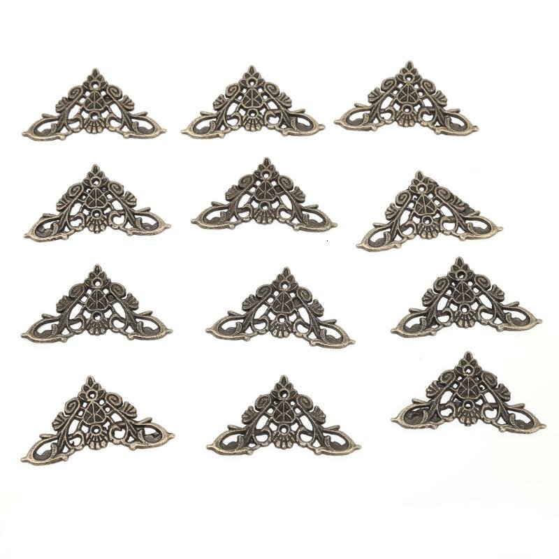 Декоративные ножки-уголки для подарочной коробки, Бронза