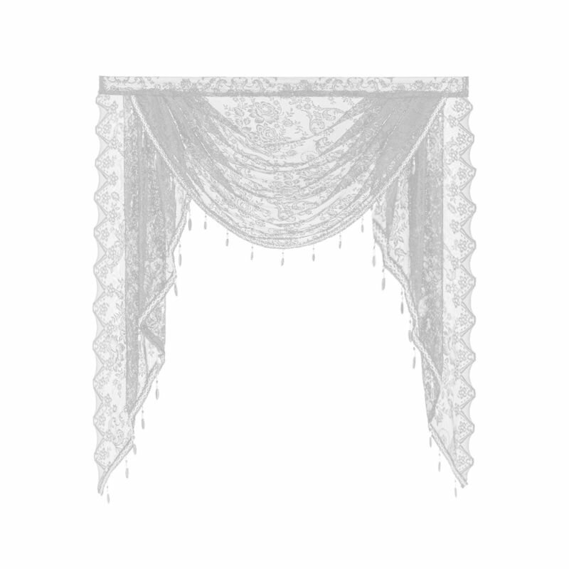 Волнистая драпировка марлевой занавески-белый