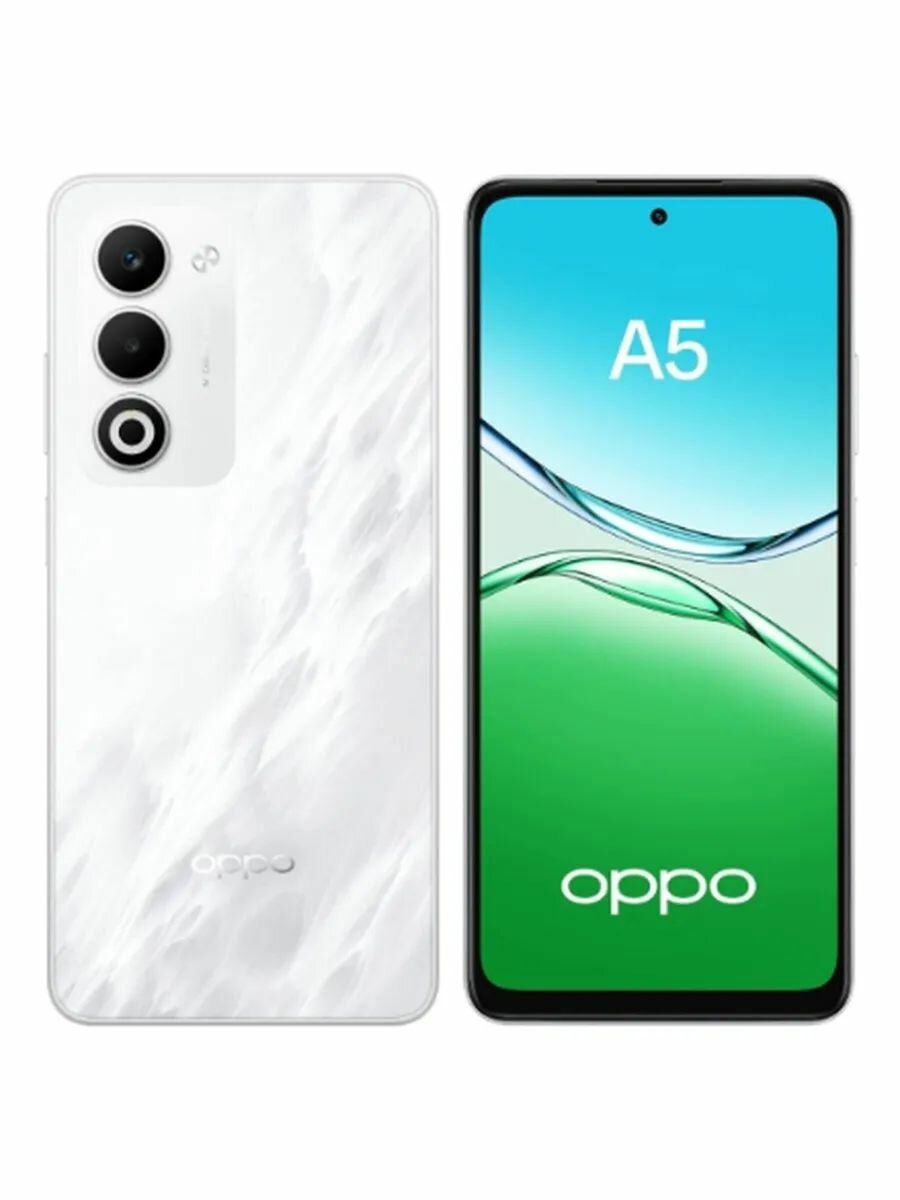 6,67" Смартфон oppo A5 (2025) 8/256 ГБ (194279) белый