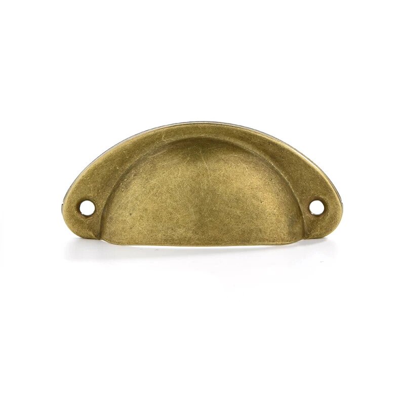 Металлические ручки для шкафов в стиле ретро, 10 шт. Brass color