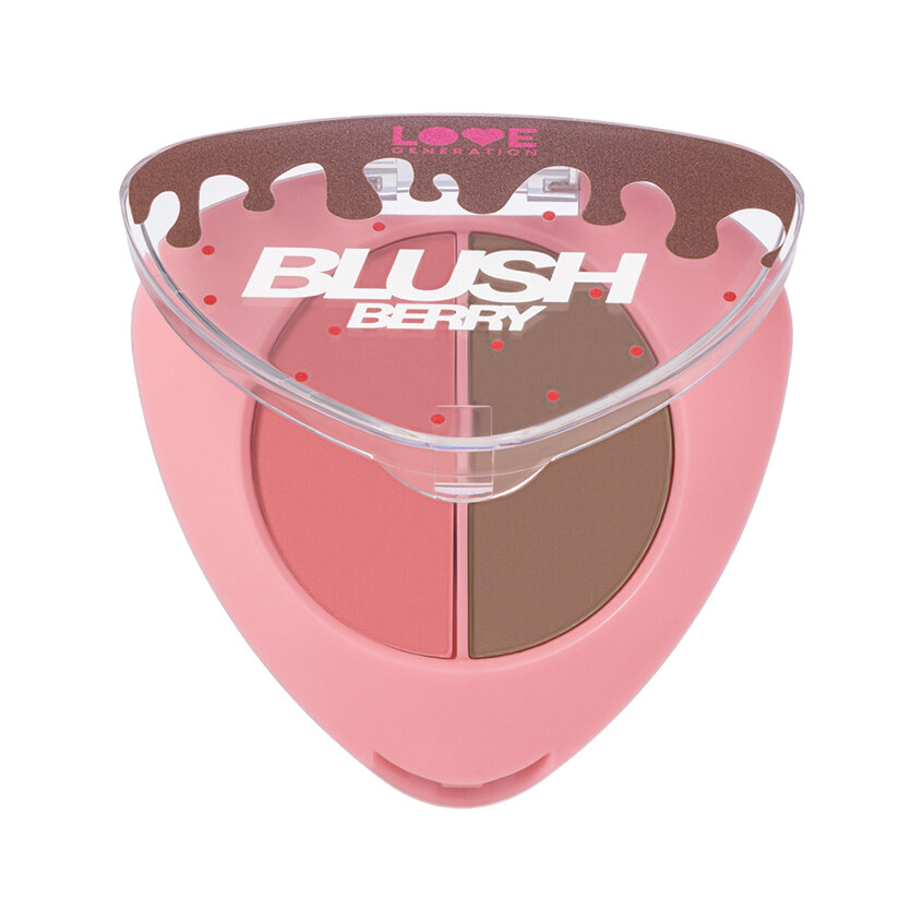 Палетка для контуринга лица LOVE GENERATION BLUSHBERRY тон 02 Berry dream