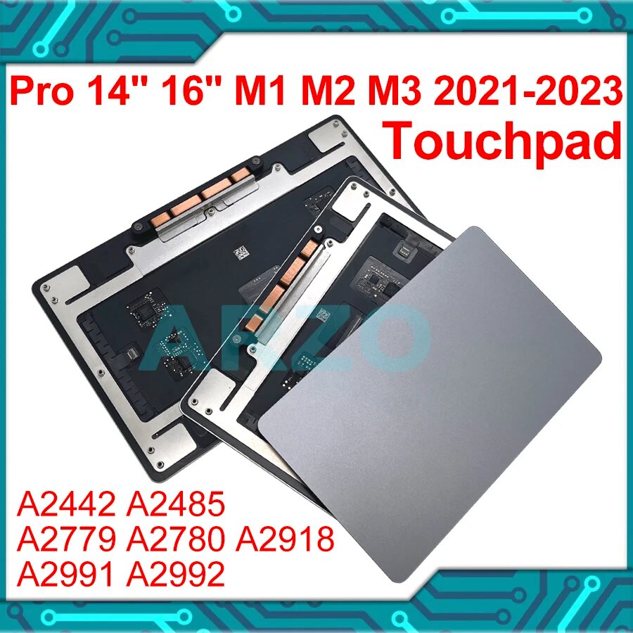 Оригинальный трекпад A2992 A2991 A2918 A2780 A2779 A2485 A2442 для Macbook Pro 14 дюймов 16 дюймов M1 M2 M3 тачпад 2021 2023 год