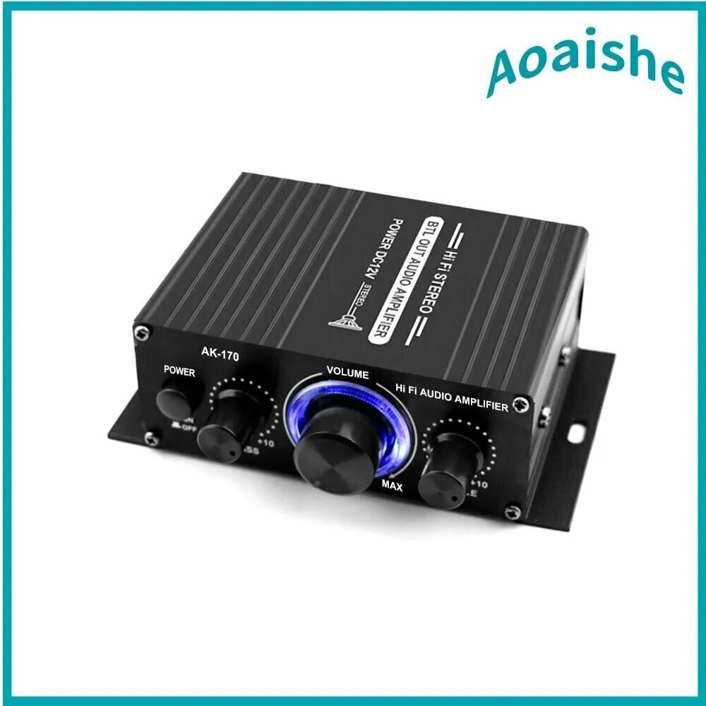 Мини усилитель, 20W + 20W, для дома и автомобиля