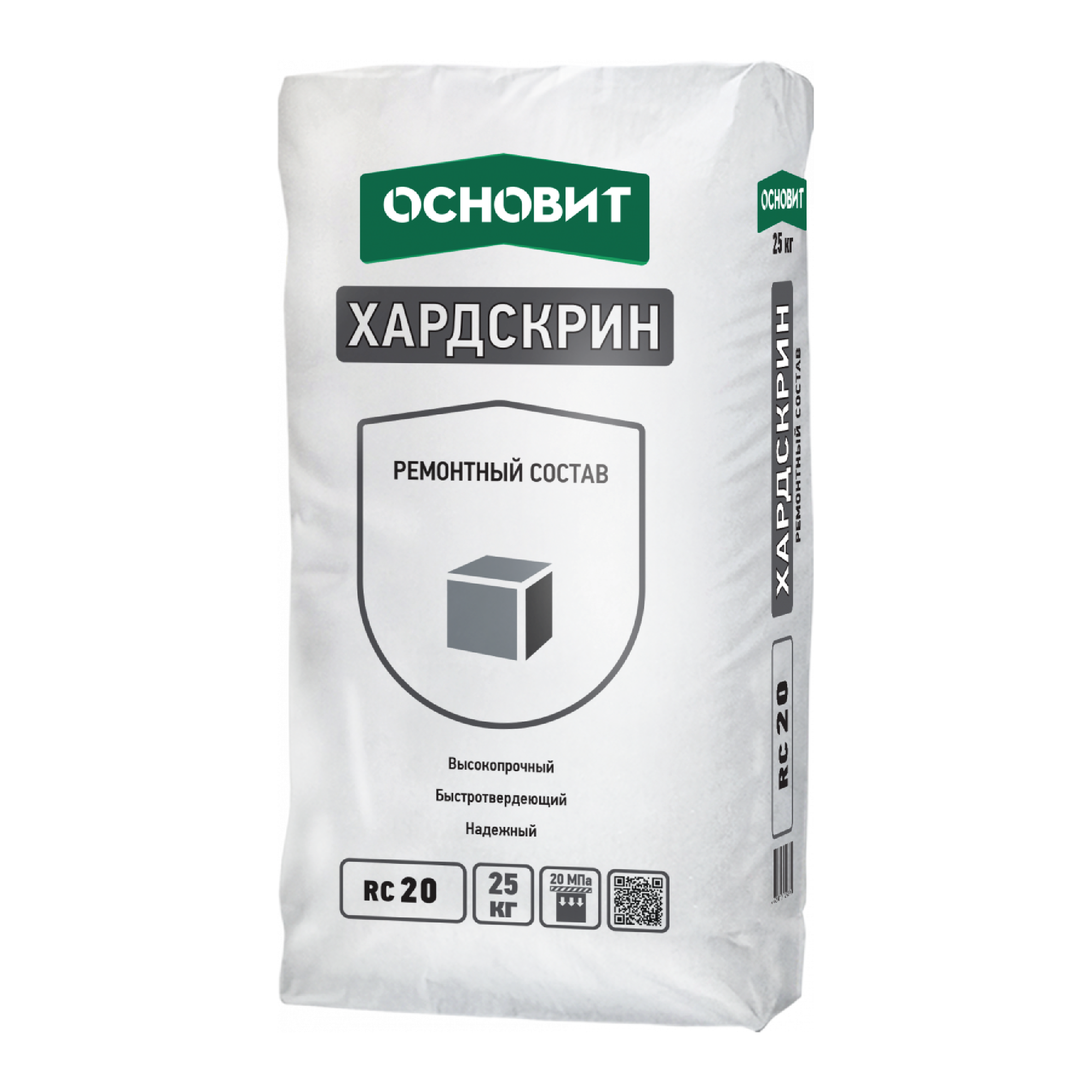 Основит RC20 Хардскрин смесь для ремонта бетона (25кг), для внутренних и наружных работ