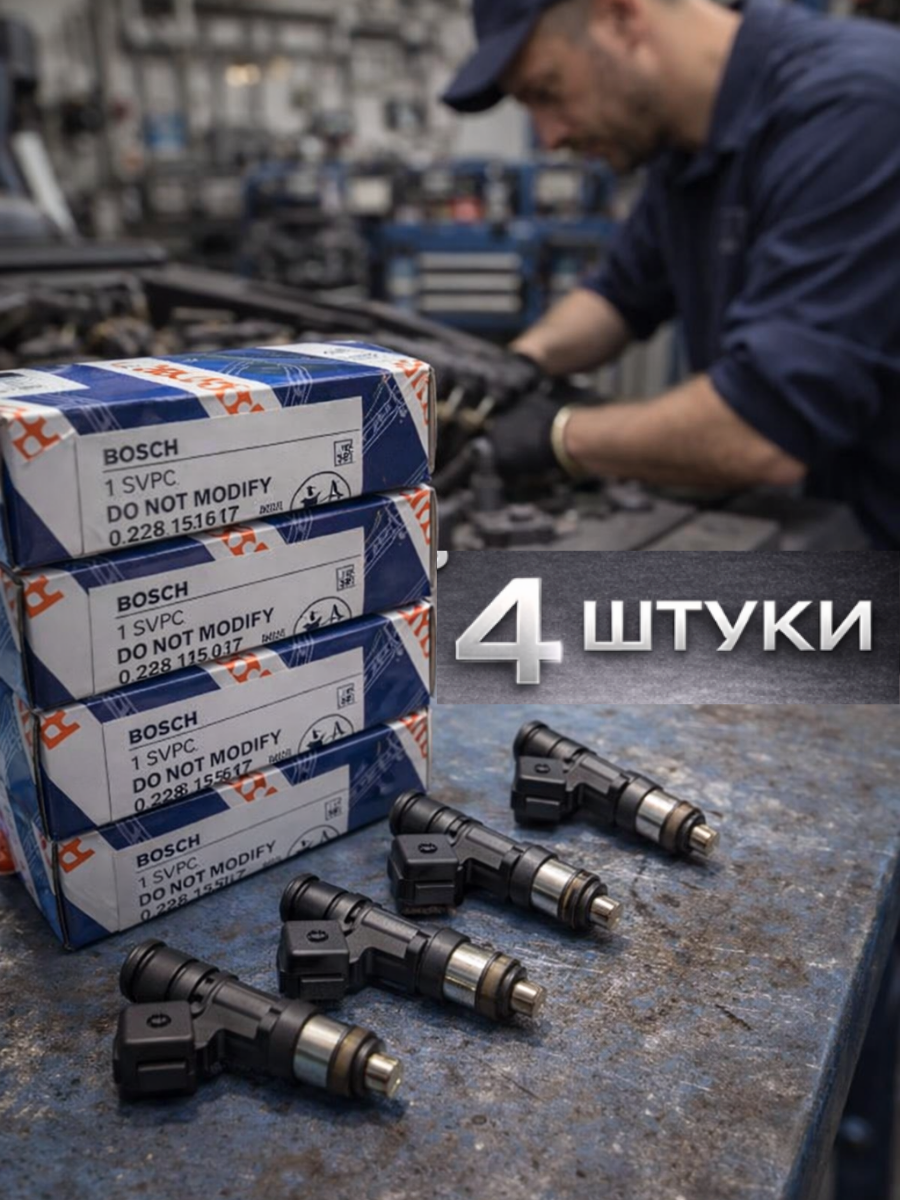 Форсунка инжекторная (электрическая) BOSCH для а/м Chevrolet Volkswagen ВАЗ (LADA) АРТ; 0280158017