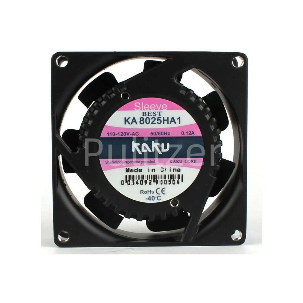 Вентилятор охлаждения KAKU KA8025HA1 80*80*25 мм 110-120 В 0.12A 13 Вт 2700/3200 об/мин
