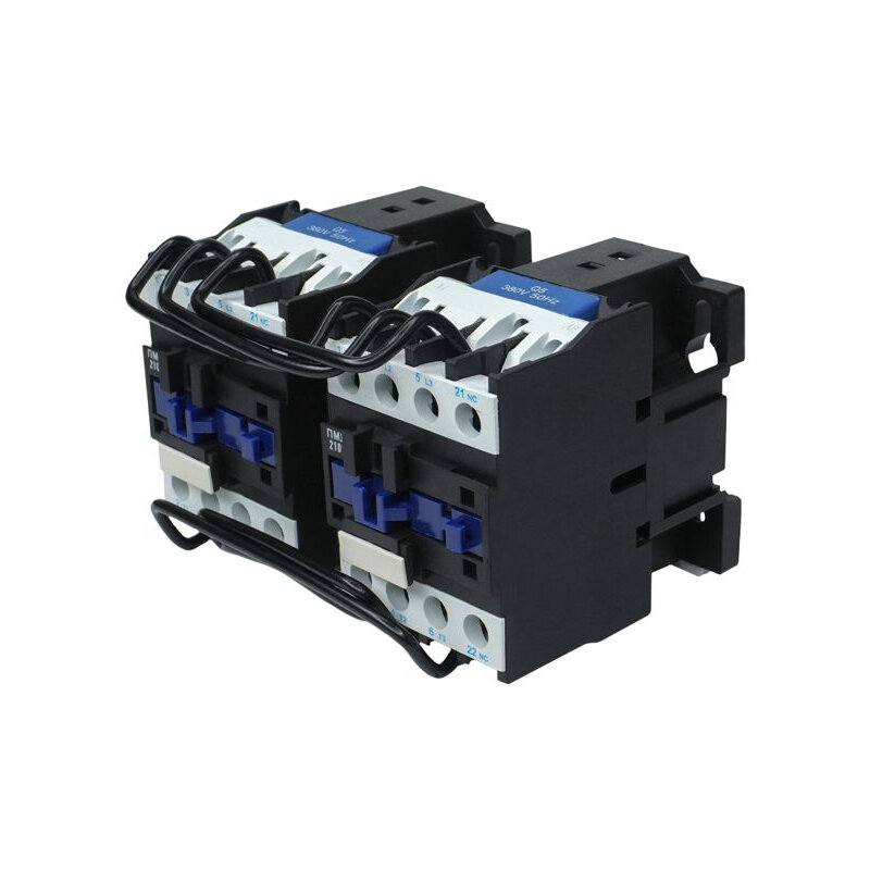 Пускатель реверсивный ПМЛ-2501 УХЛ4 Б 25А кат. 380В AC 2НЗ IP00 без реле, электротехник ET515401 (1 шт.)