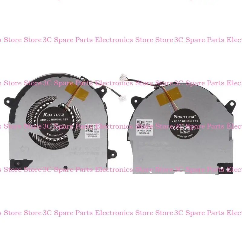 12pc Original New CPU GPU Cooler Fean для легиона Y540-17 Y540-17IRH GTX1660 TI Notebook Computer Radiator Fan