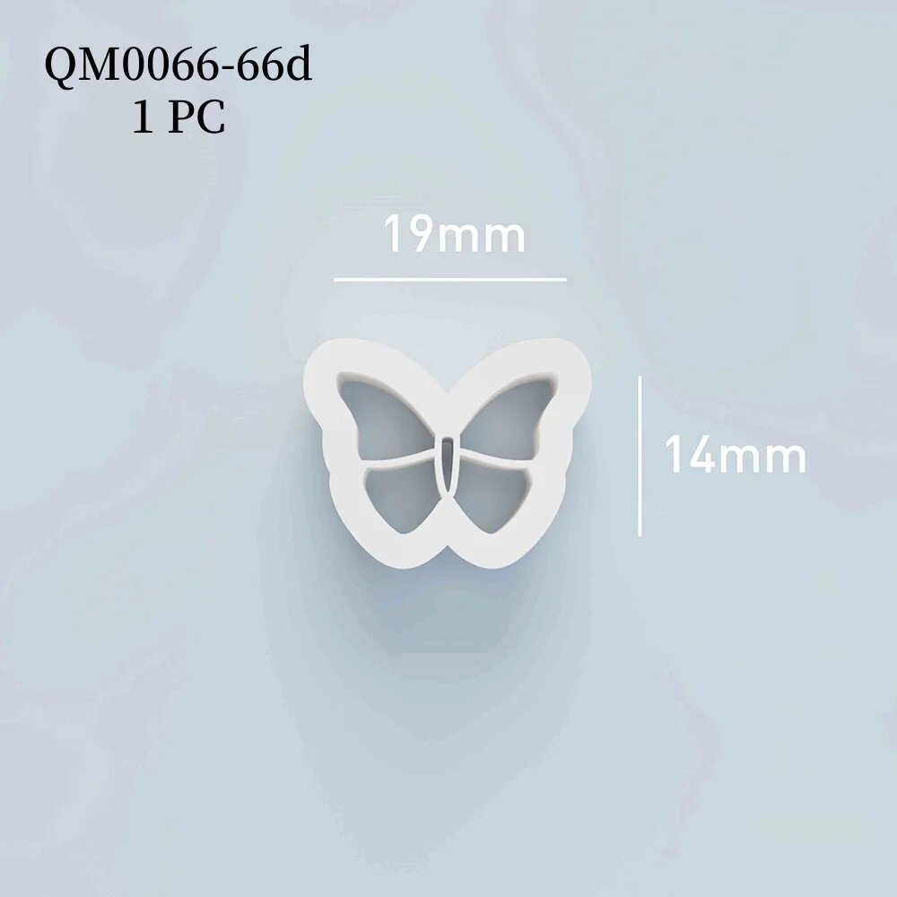 Форма для резки сережек PLA белая QM0066-66d