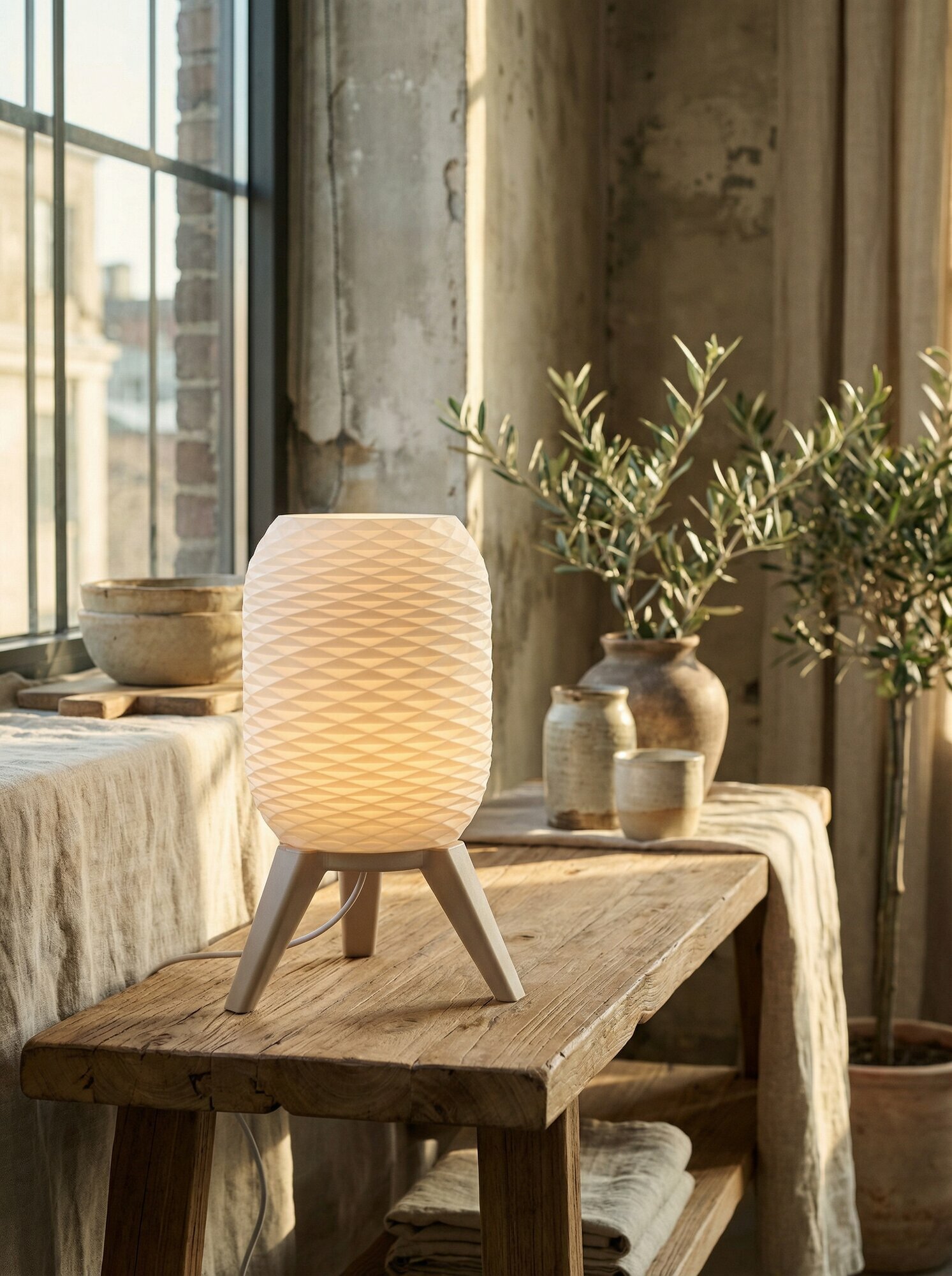 Настольная лампа декоративная со стандартной лампой с цоколем E27