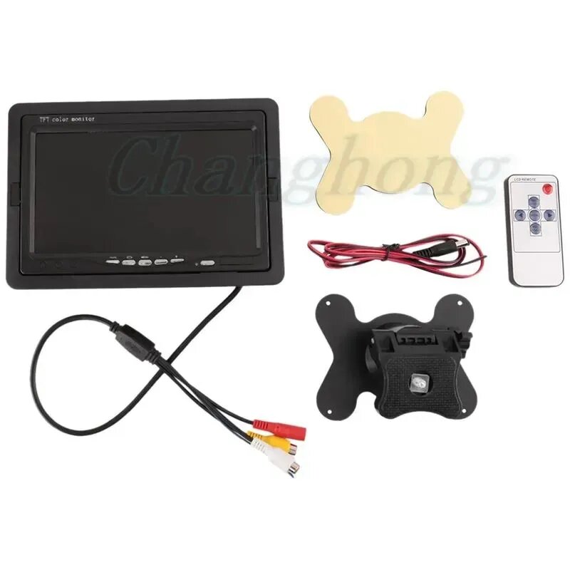 12 В-24 В 7 дюймов TFT LCD цветной HD монитор для автомобильной системы видеонаблюдения заднего вида