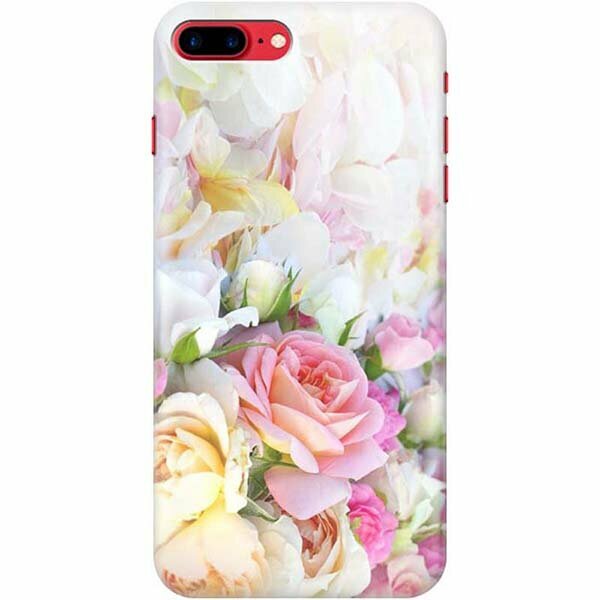 Силиконовый чехол на Apple iPhone 8 Plus / 7 Plus / Эпл Айфон 7 Плюс / 8 Плюс с рисунком "Нежные розы"