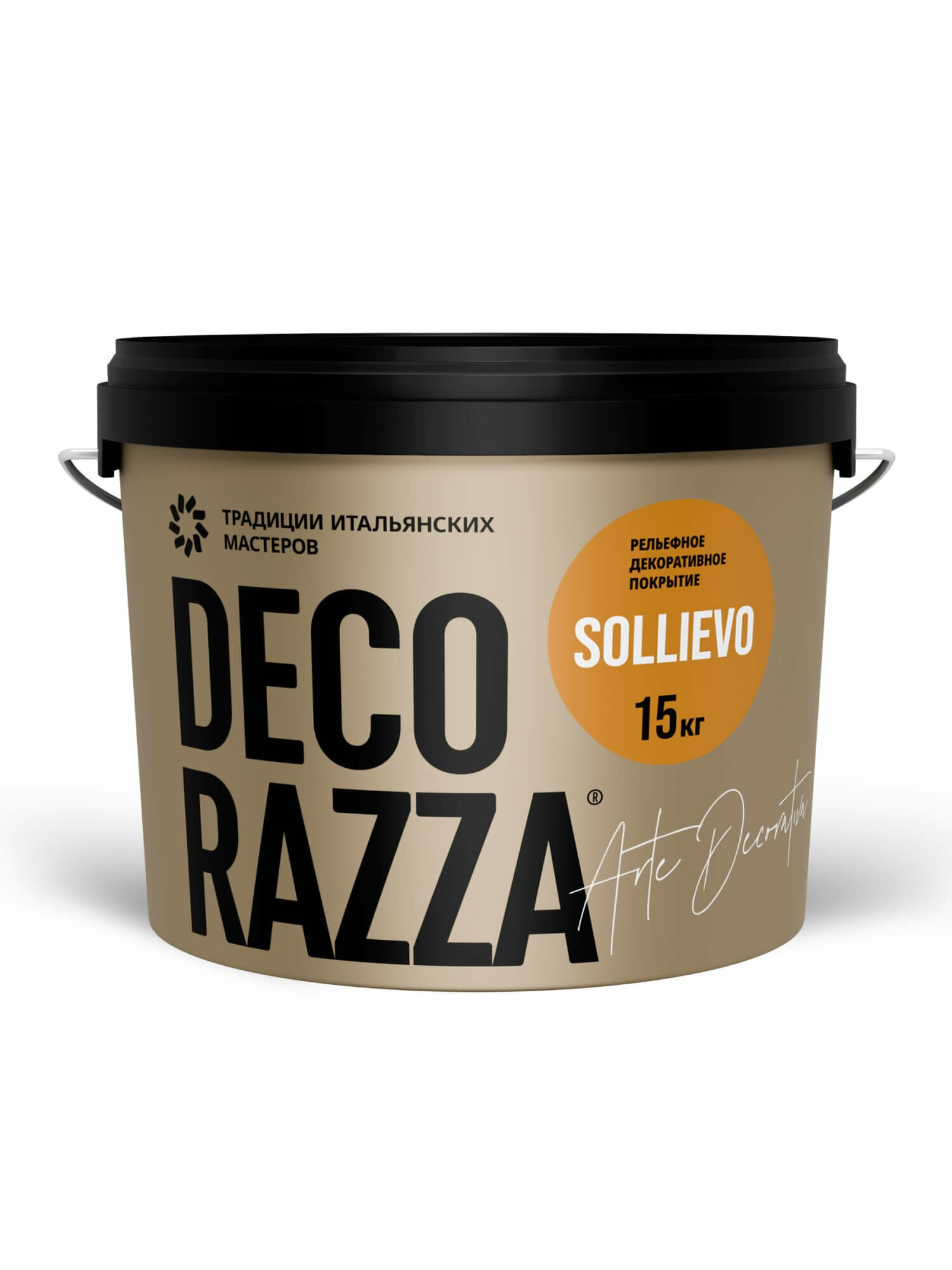 Декоративная штукатурка для создания рельефных покрытий Decorazza Sollievo белая (15кг)