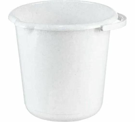 Ведро с крышкой 15 л, цвет мраморный, ВЕ0115m, Darel plastic