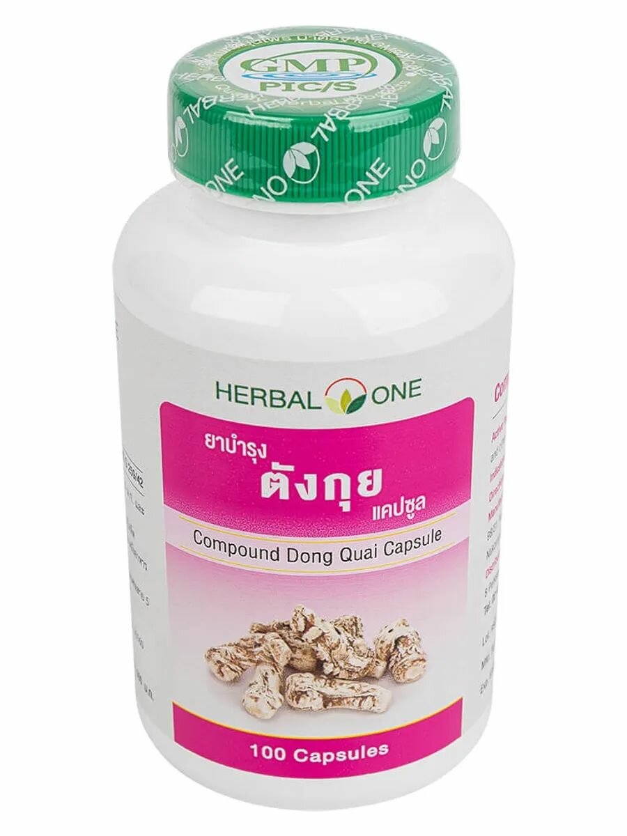 Herbal One Экстракт женского Женьшеня (Таиланд), 100 капсул